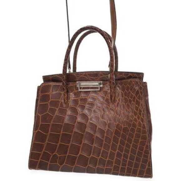 Bags | Creation Lusset Crocodile Handbag Bag | Poshmark